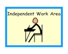 Independent Work Area Sign